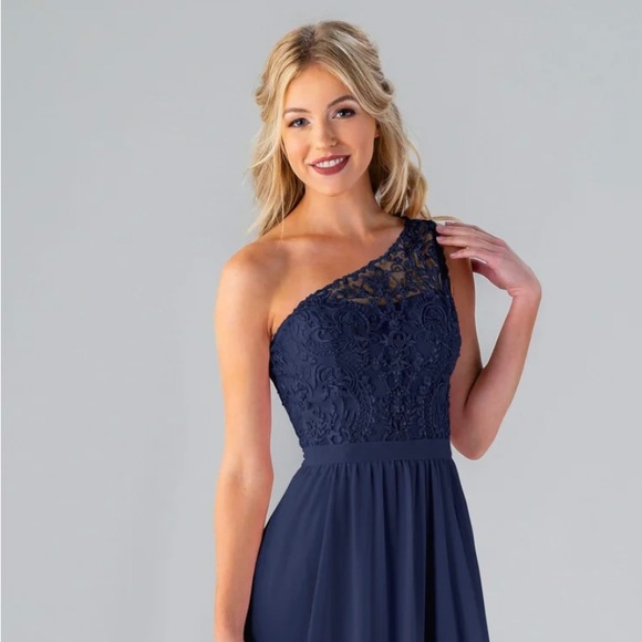 Dresses | David Bridal Long Mesh Lace Bodice Dress | Poshmark